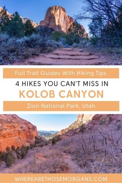 Kolob Canyon Hikes: 4 Trails To Hike In The Quiet Area Of Zion