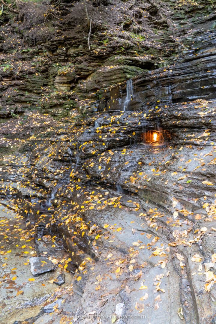 How To Hike To Eternal Flame Falls In New York