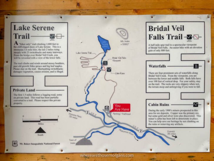 Hiking Lake Serene + Bridal Veil Falls Trail In Washington