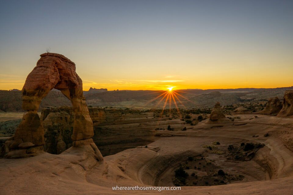 Hiking Delicate Arch Trail To A Stunning Sunset