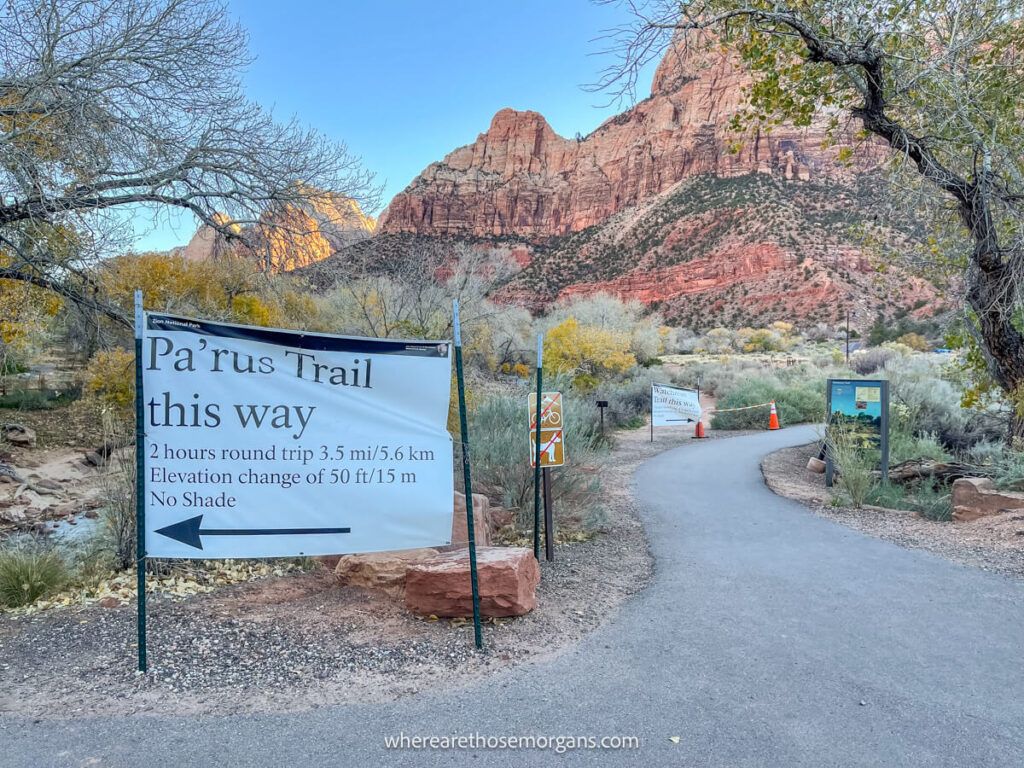 Guide To Hiking The Pa'rus Trail In Zion