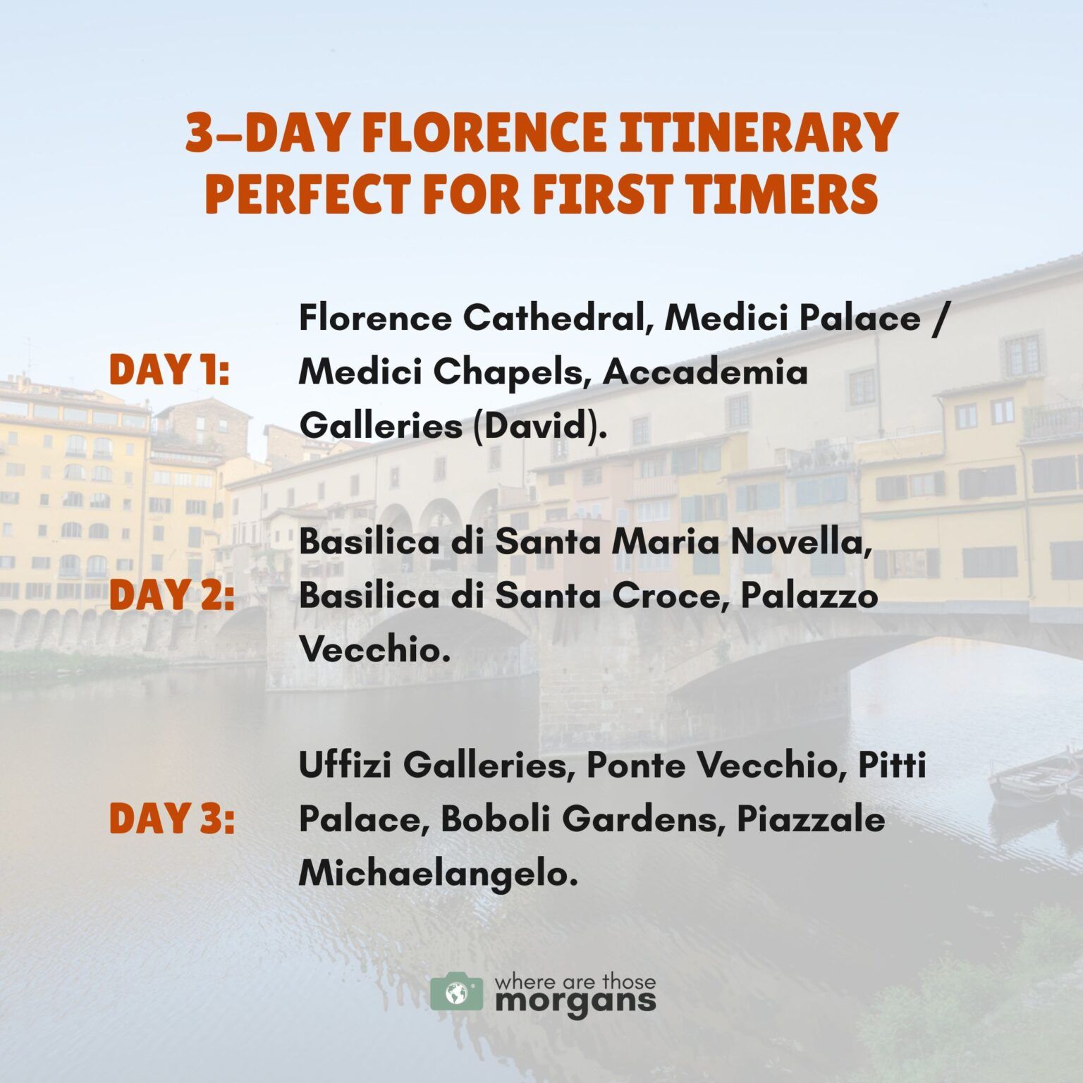 Perfect 3 Days In Florence Itinerary (For First Timers)